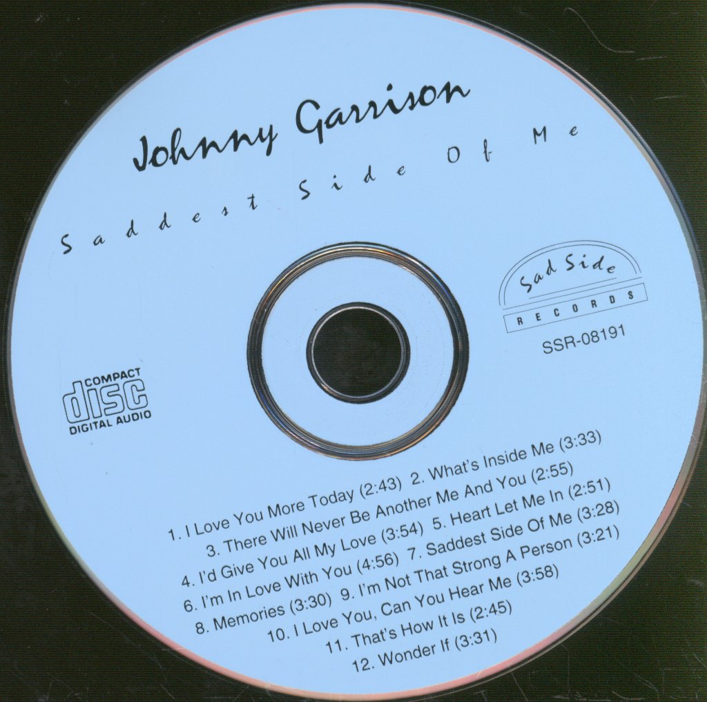 Johnny Garrison - Saddest Side Of Me - Cd – Vinyl Tap
