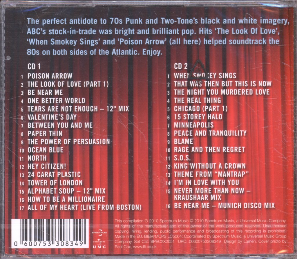 ABC - All Of My Heart (The Collection) - Double Cd – Vinyl Tap