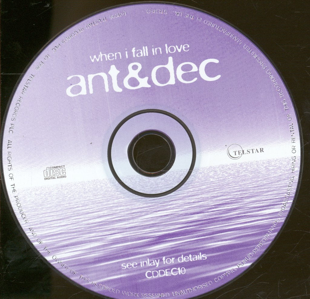 Ant And Dec - When I Fall In Love - Cd – Vinyl Tap