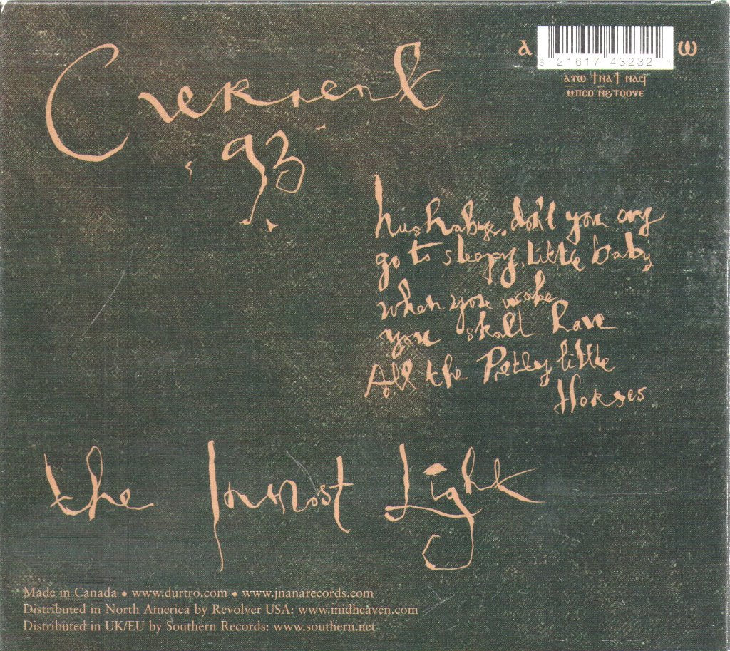 Current 93 - Inmost Light - Cd Set – Vinyl Tap