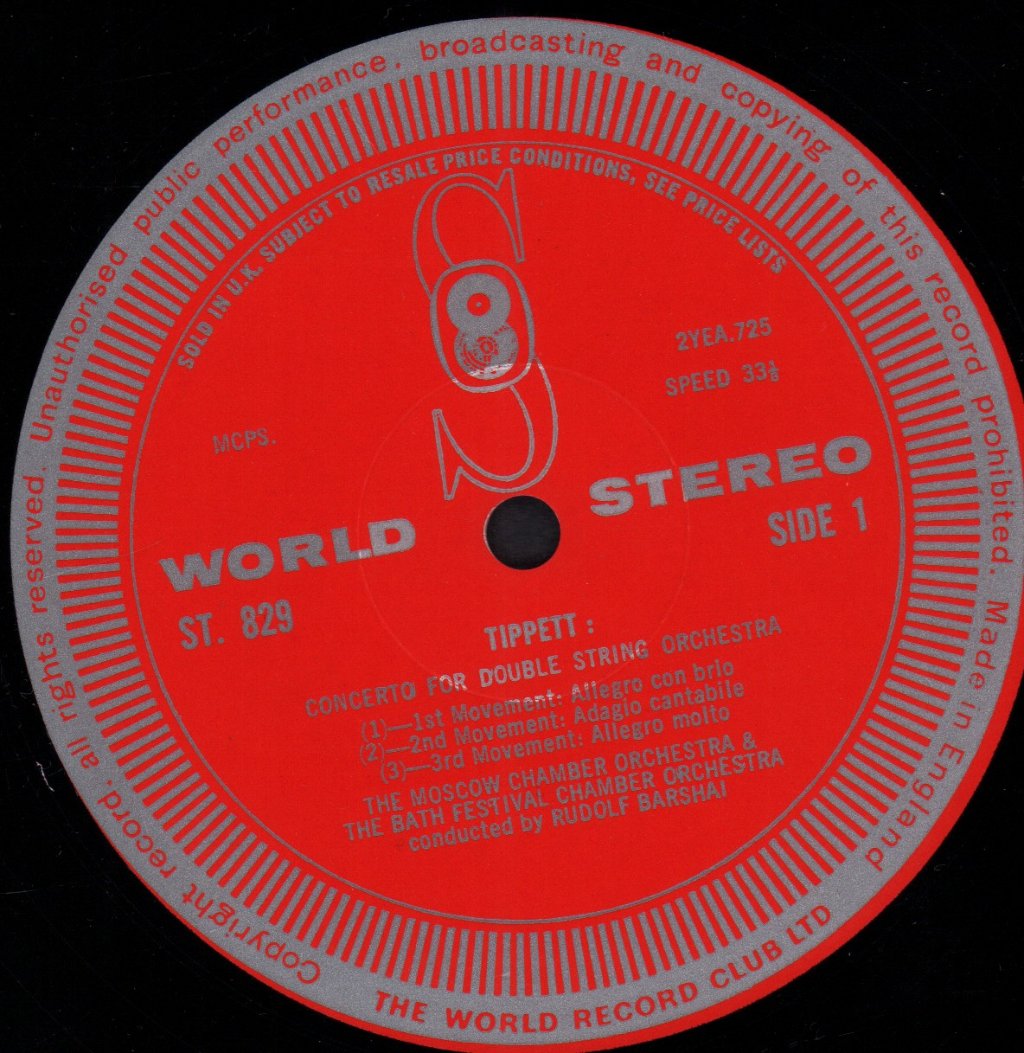 Sir Michael Tippett - Concerto For Double String Orchestra Visions Fug ...
