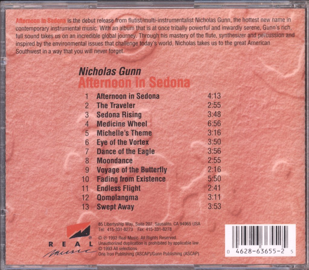 Nicholas Gunn - Afternoon In Sedona - Cd – Vinyl Tap