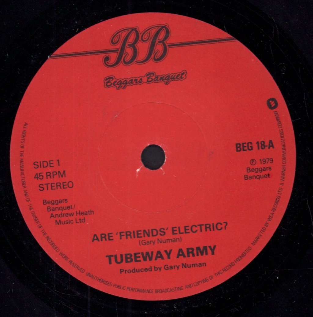 Tubeway Army - Are Friends Electric - 7 Inch – Vinyl Tap