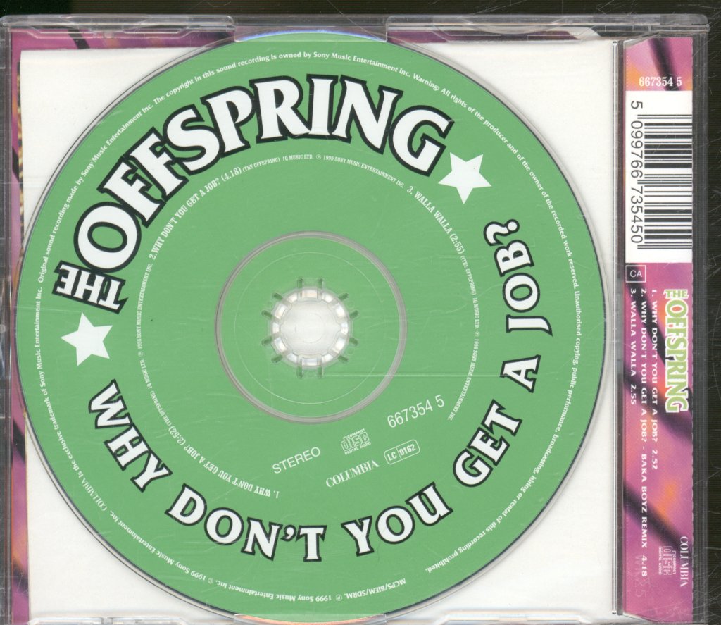 Offspring - Why Don't You Get A Job - Cd – Vinyl Tap