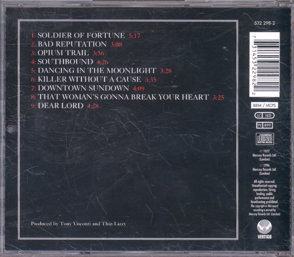 Thin Lizzy - Bad Reputation - Cd – Vinyl Tap