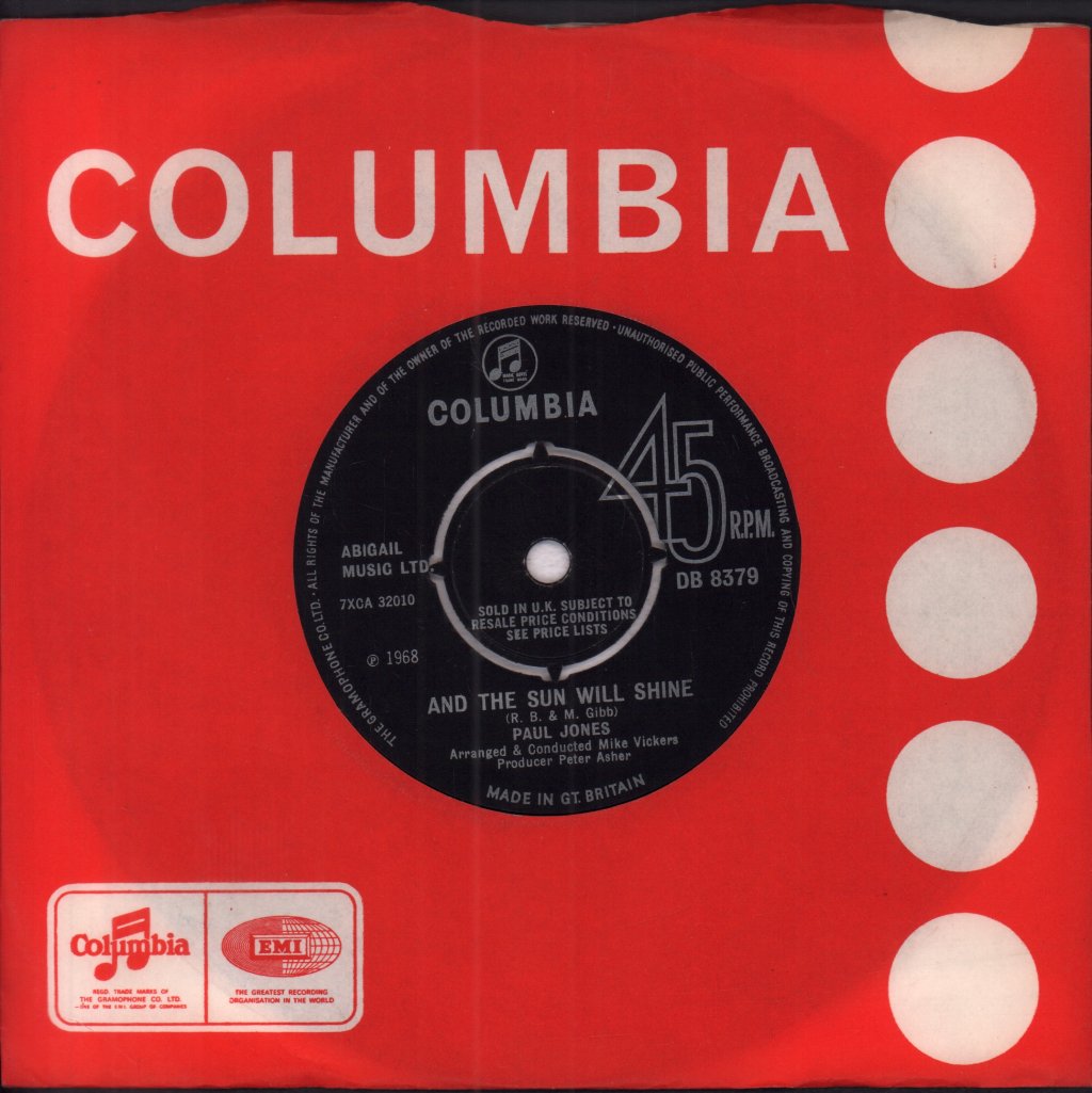 Paul Jones - And The Sun Will Shine - 7 Inch – Vinyl Tap