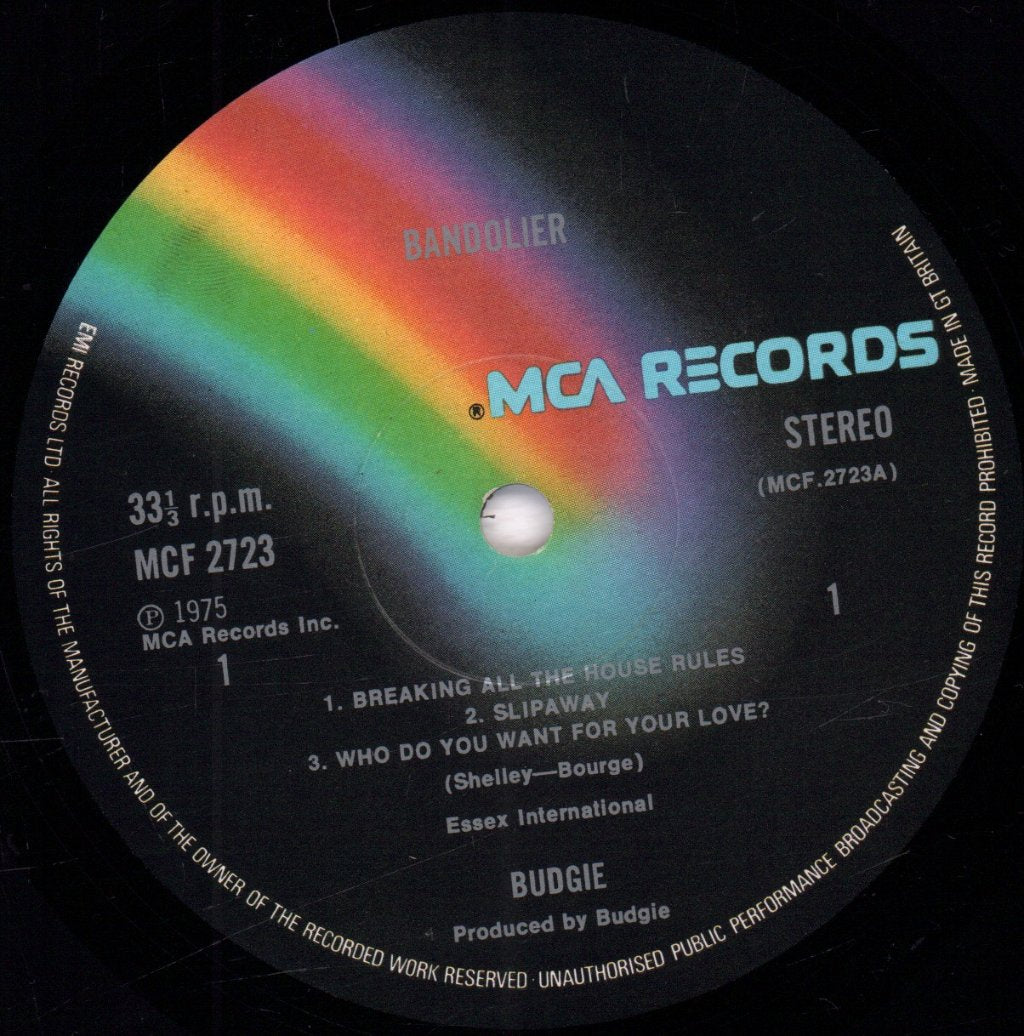 Budgie - Bandolier - Lp – Vinyl Tap