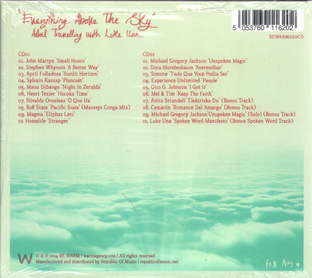 Various Artists - Luke Una - Everything Above The Sky - Cd – Vinyl Tap