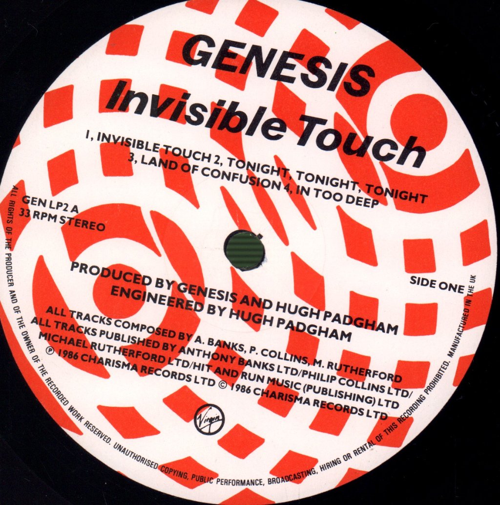 Genesis - Invisible Touch - Lp – Vinyl Tap