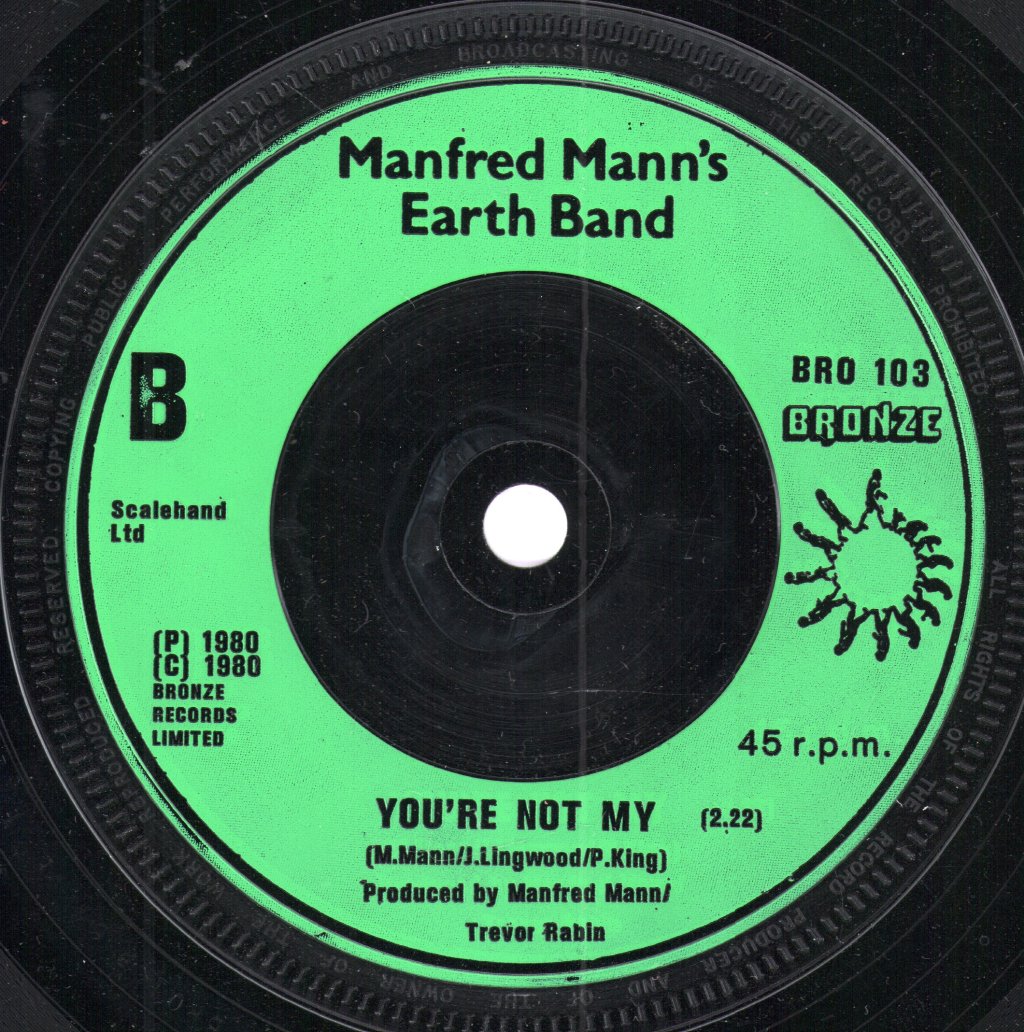 Manfred Mann's Earth Band - Lies - 7 Inch – Vinyl Tap