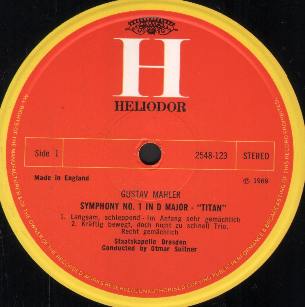 Otmar Suitner / Staatskapelle Dresden - Mahler - Symphonie No. 1 - The ...