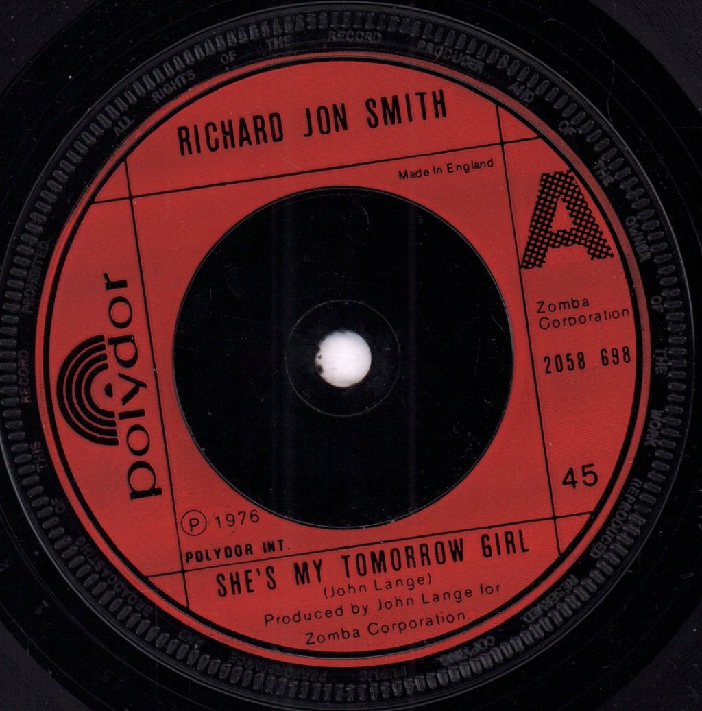 Richard Jon Smith - She's My Tomorrow Girl - 7 Inch – Vinyl Tap