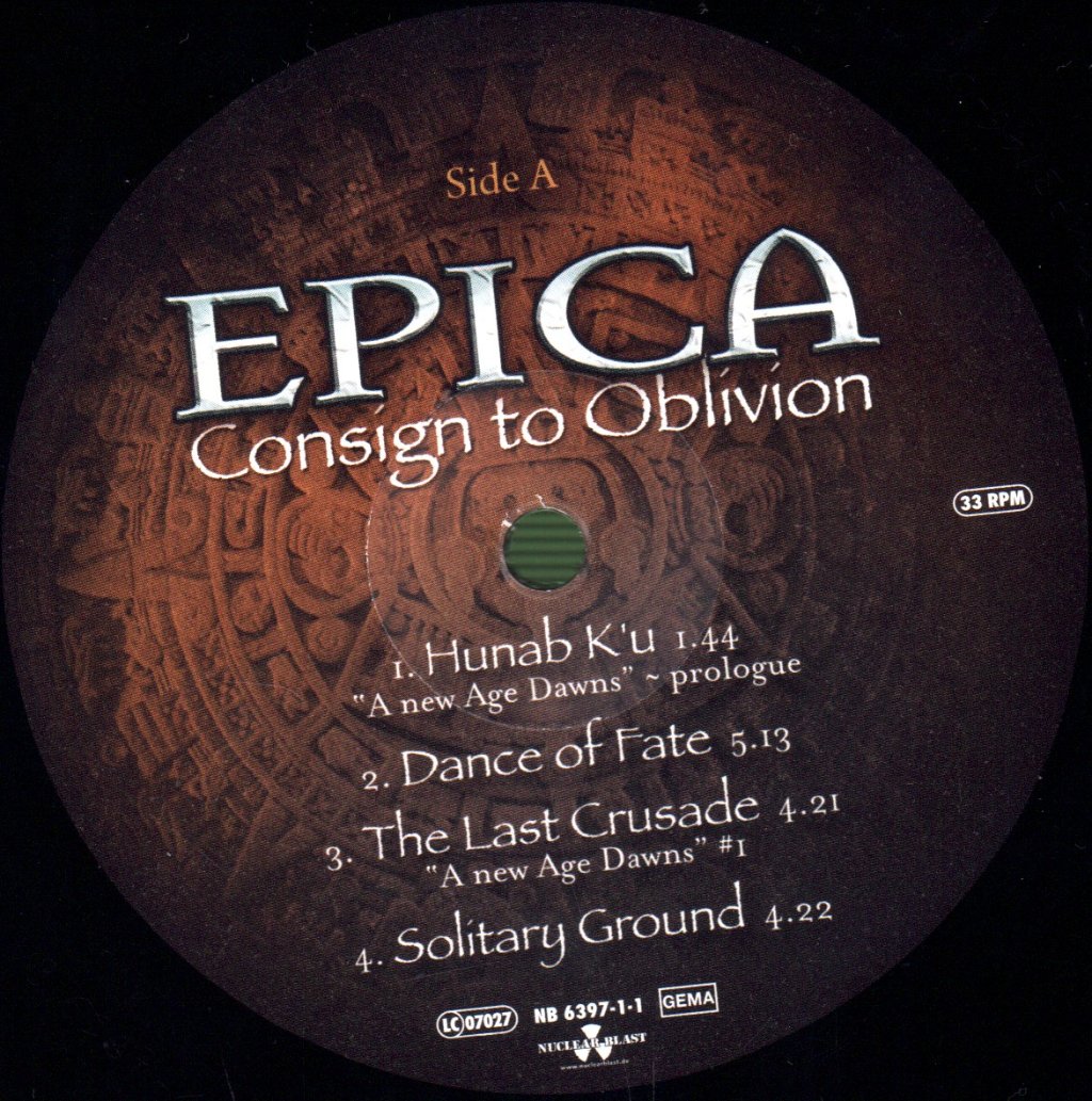 Epica - Consign To Oblivion - Double Lp – Vinyl Tap