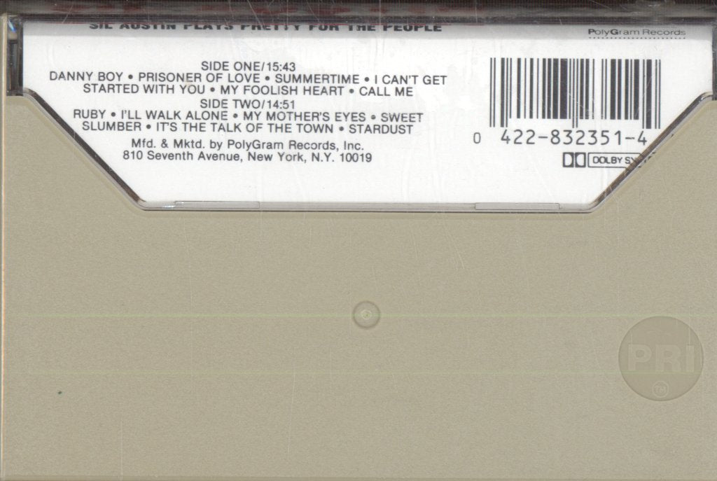Sil Austin - Sil Austin Plays Pretty For The People - Cassette – Vinyl Tap