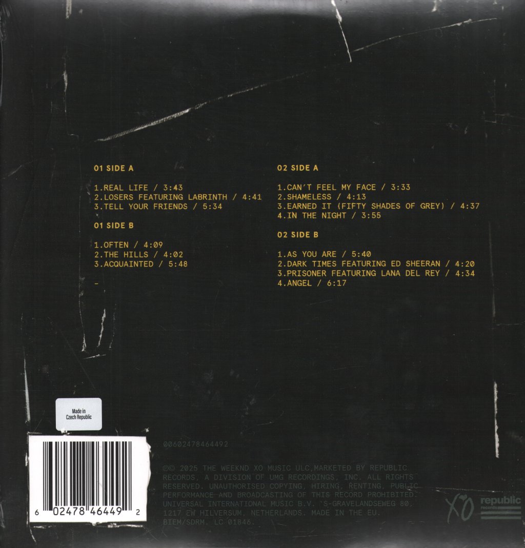 Weeknd - Beauty Behind The Madness (10 Year Anniversary) - Double Lp ...
