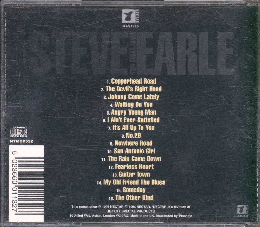 Steve Earle - Very Best Of Steve Earle Angry Young Man - Cd – Vinyl Tap
