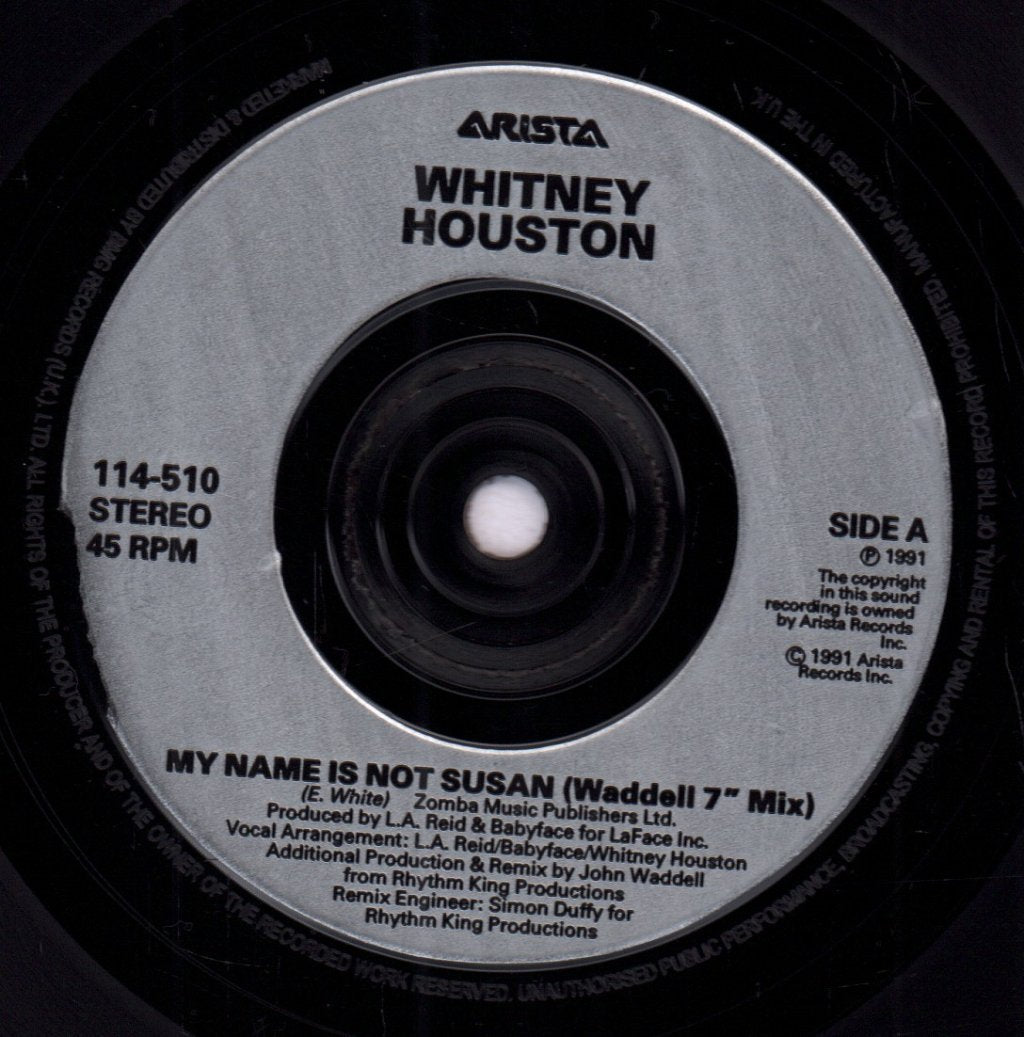 Whitney Houston - My Name Is Not Susan - 7 Inch – Vinyl Tap