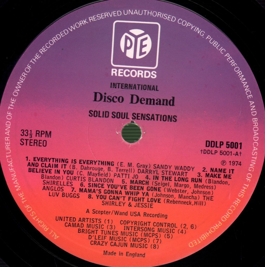 Various Artists - Disco Demand's Solid Soul Sensations - Lp – Vinyl Tap