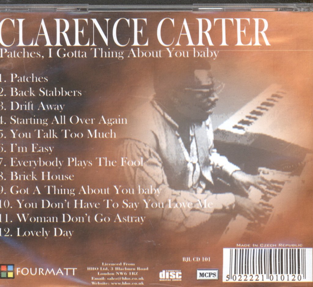 Clarence Carter - Peaches I Got A Thing About You Baby - Cd – Vinyl Tap