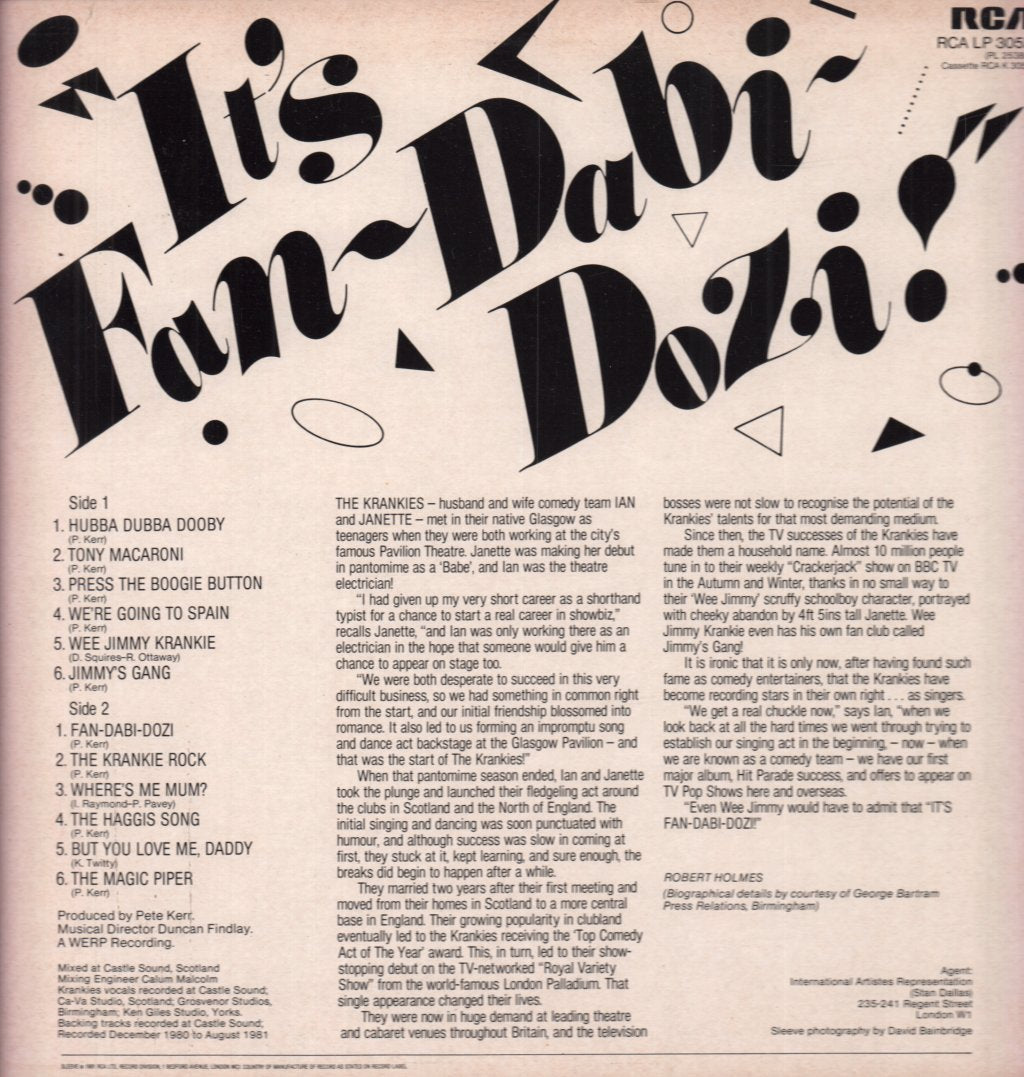 Krankies - It's Fan-Dabi-Dozi - Lp – Vinyl Tap