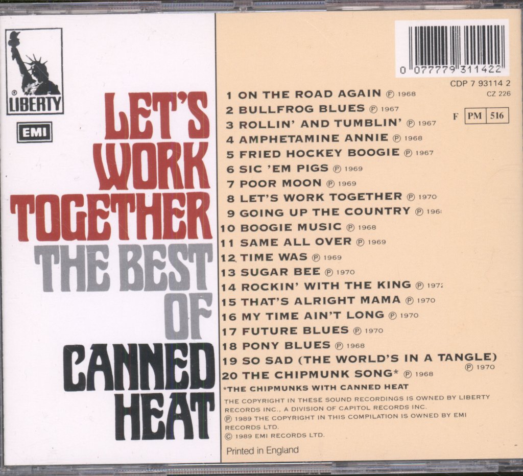 Canned Heat - Let's Work Together (The Best Of Canned Heat) - Cd ...